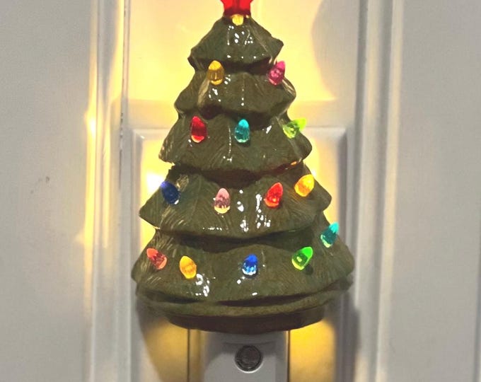 Ceramic Tree Night Light - Etsy