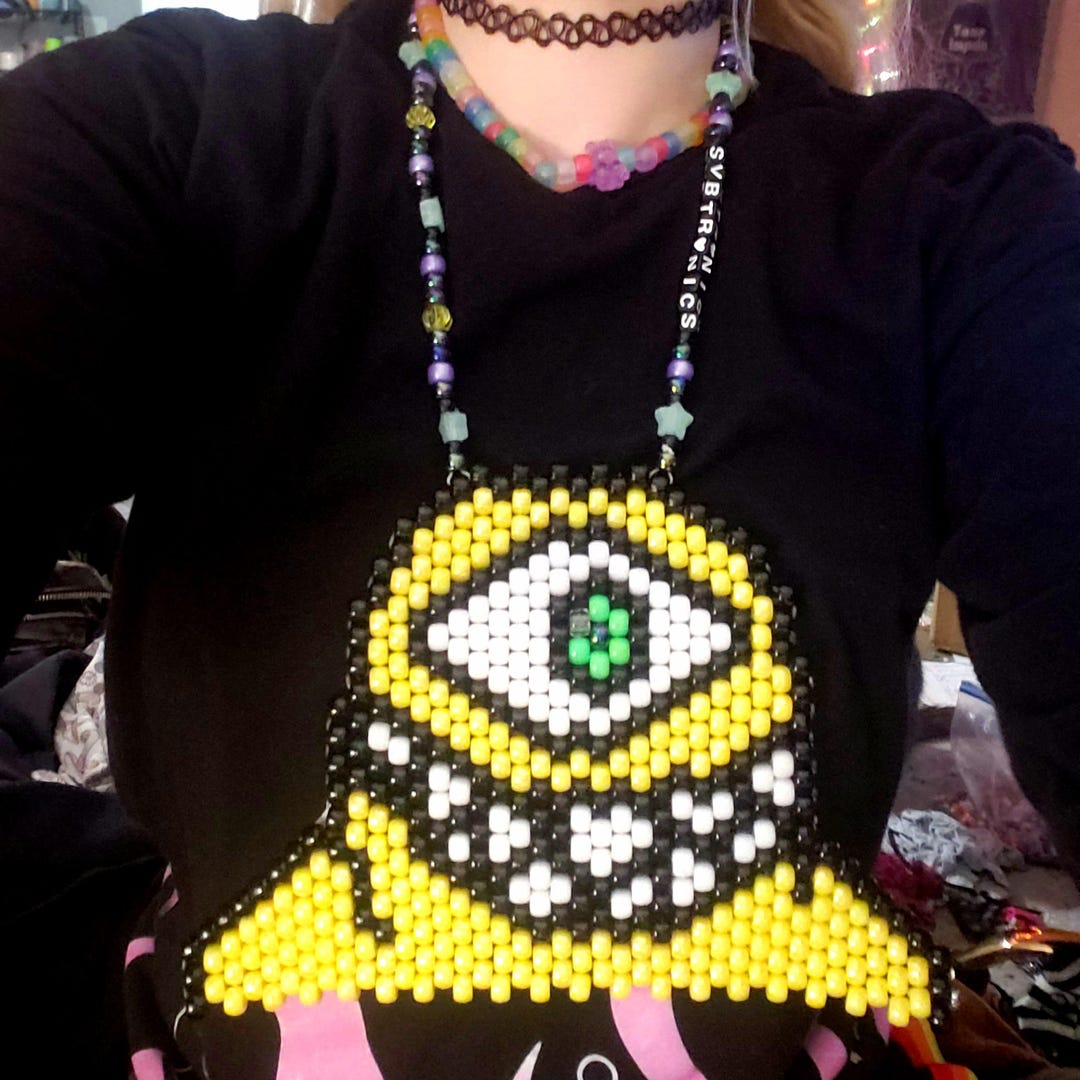 Subtronics Cyclops Kandi Panel Necklace - Etsy