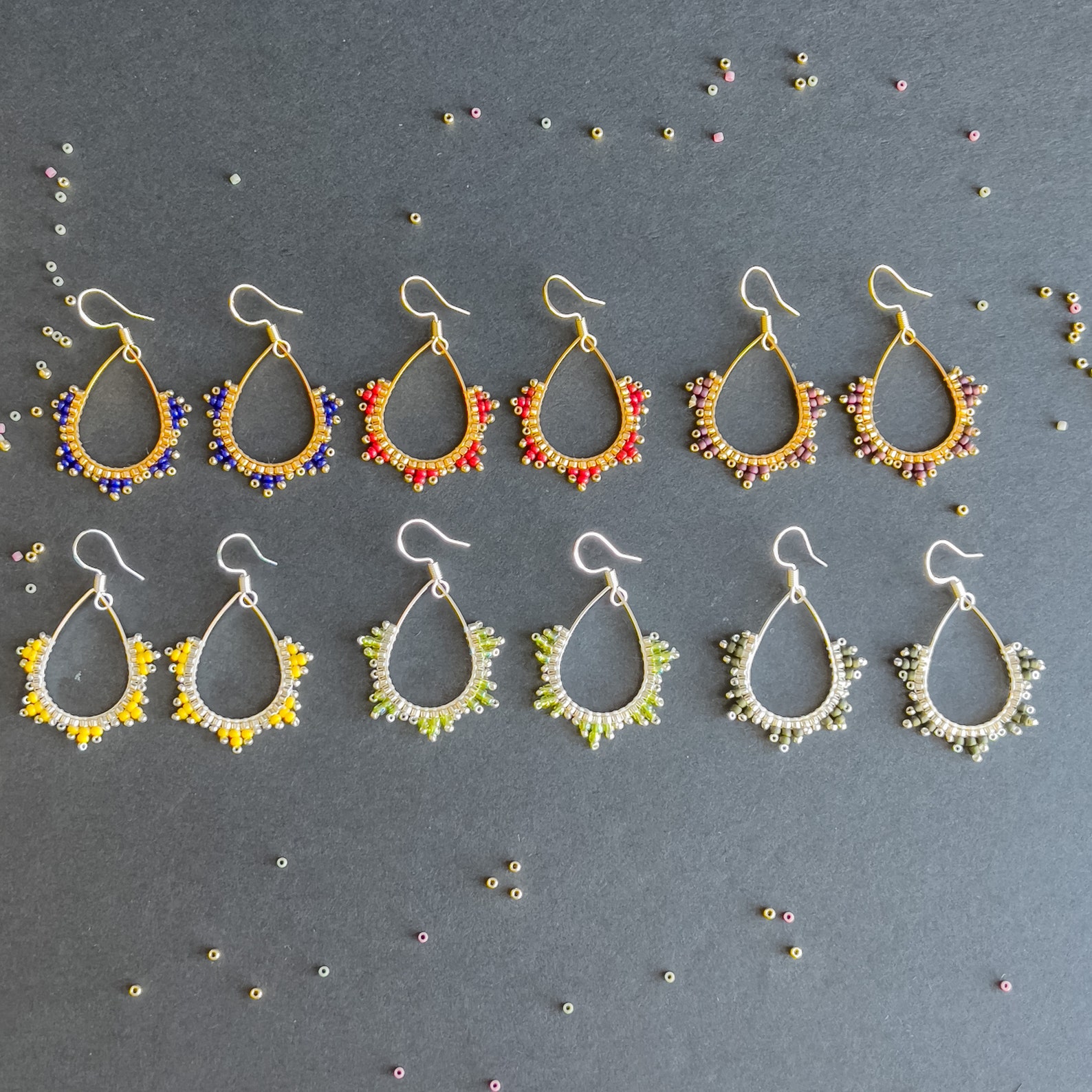 Tyche Earrings Delicate Handmade Earrings , Minimalist Gold Earrings ...