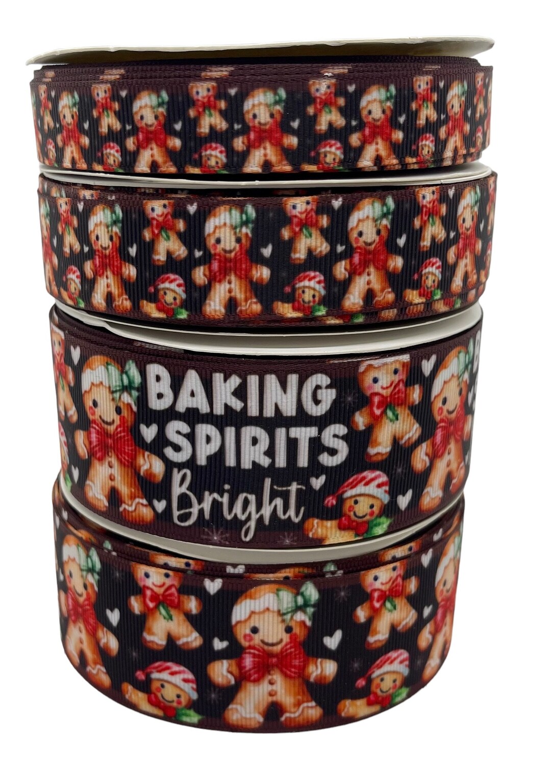 Designer Ribbon, USDR, Christmas Ribbon, Gingerbread Baking - 7/8" 1.5 ...