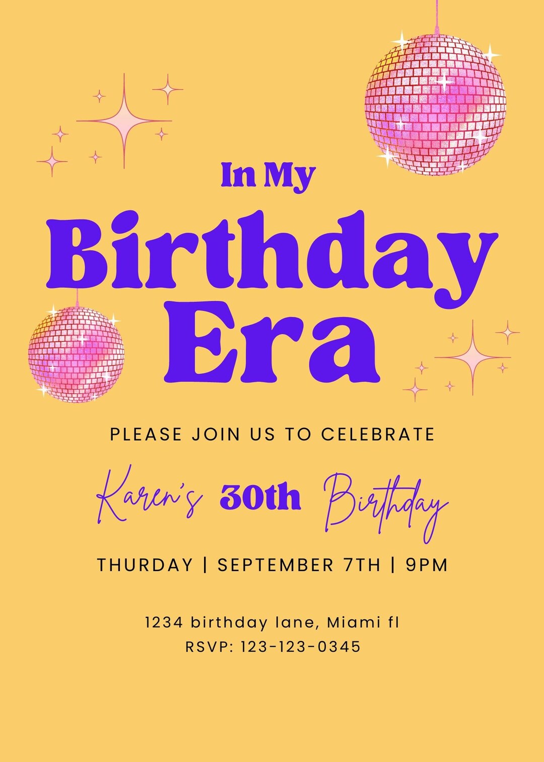 Birthday Invitation Card! Come Join Us for Birthday Fun: Party With ...
