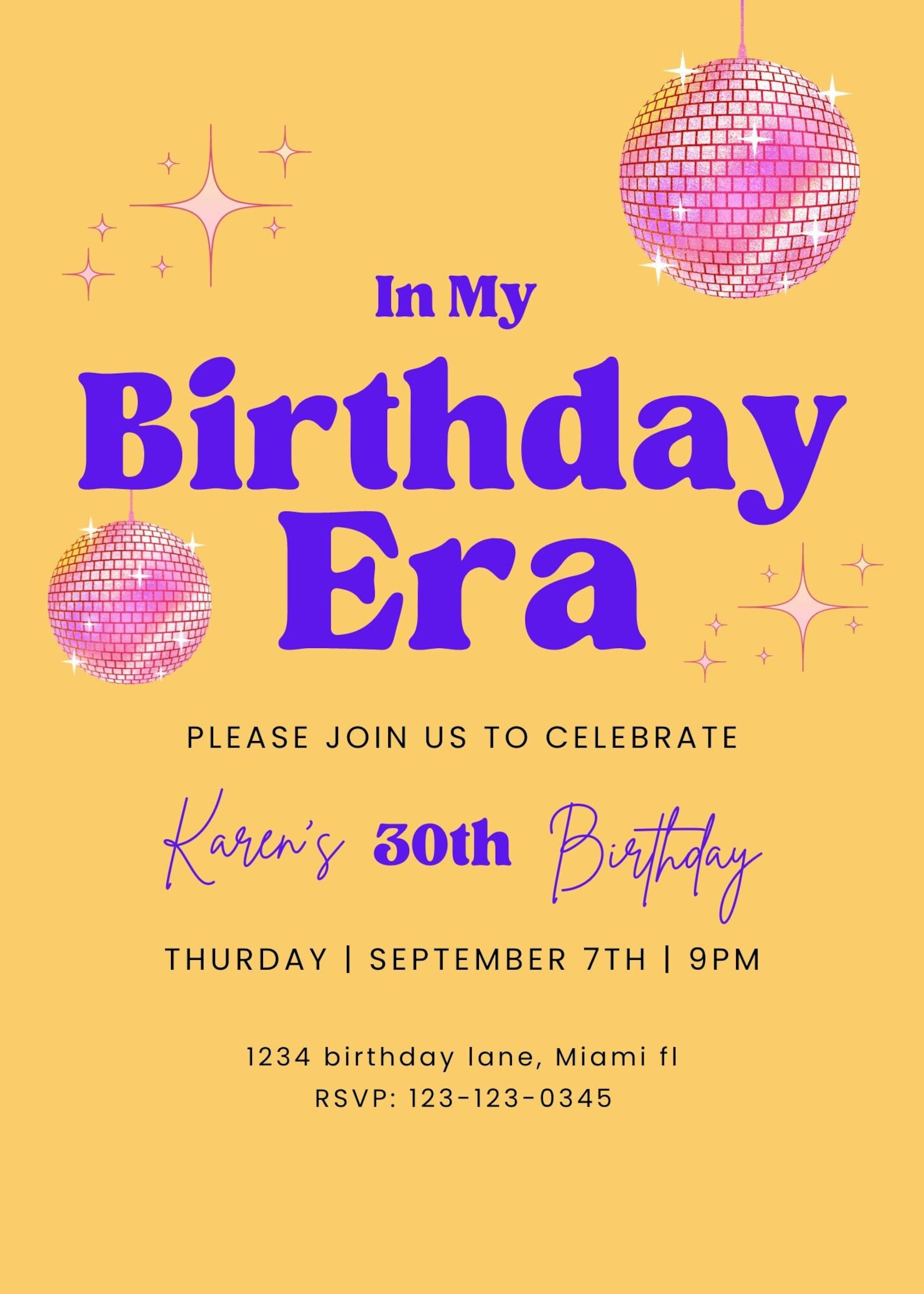 Birthday Invitation Card! Come Join Us for Birthday Fun: Party With ...