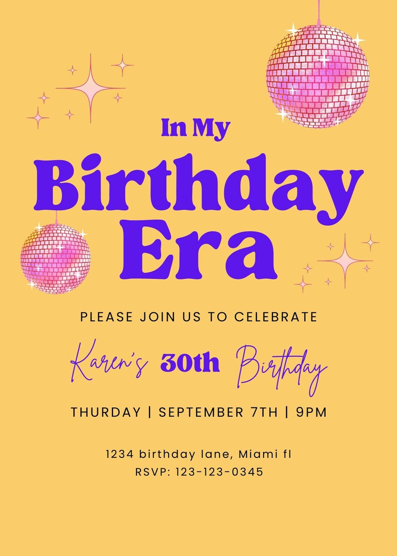 Birthday Invitation Card! Come Join Us for Birthday Fun: Party With ...