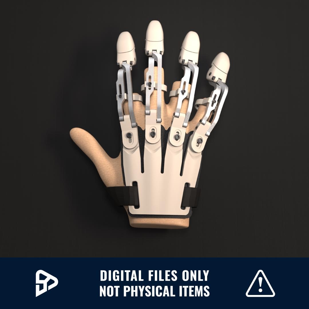 3D Printable Prosthetic Hand STL File: DIY Assistive Device (digital ...