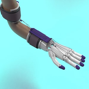 Prosthetic Forearm With Elbow-controlled Hand | STL Files Only ...