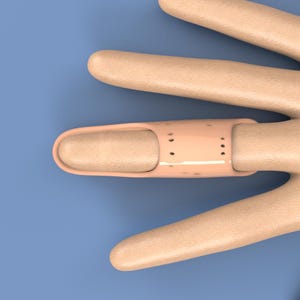 3D Finger Splint STL - Textured Brace Design for DIY Projects ...