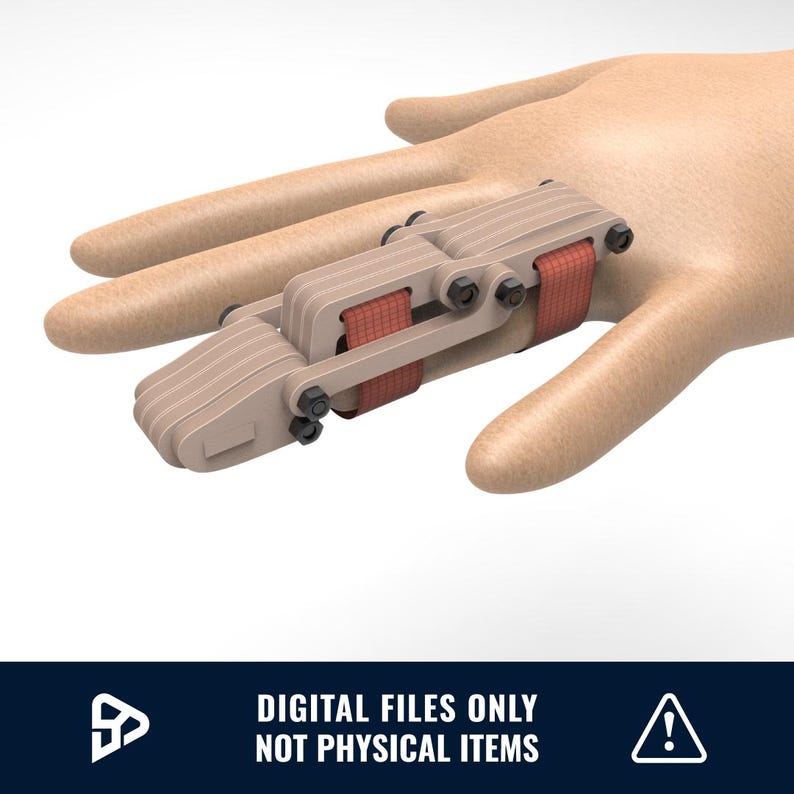 Laser-cut MDF Finger Prosthetic DXF File: DIY Fingertip Replacement ...
