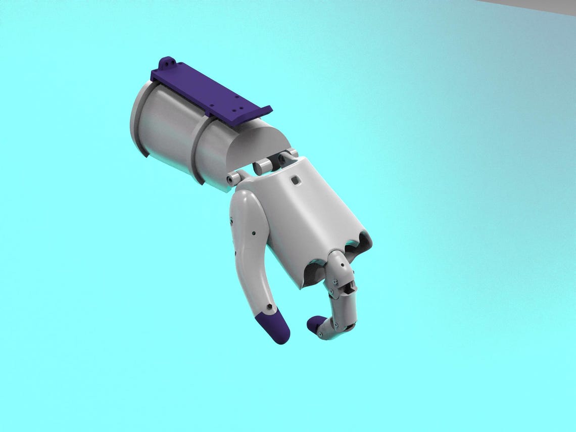 Prosthetic Forearm With Elbow-controlled Hand | STL Files Only ...