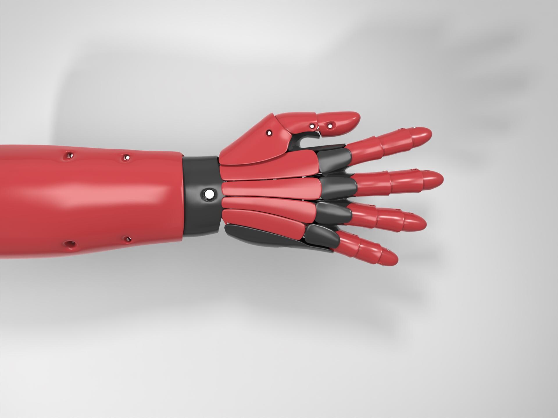 Protective and Aesthetic Shell Set for Robotic Forearm and Hand – STL ...