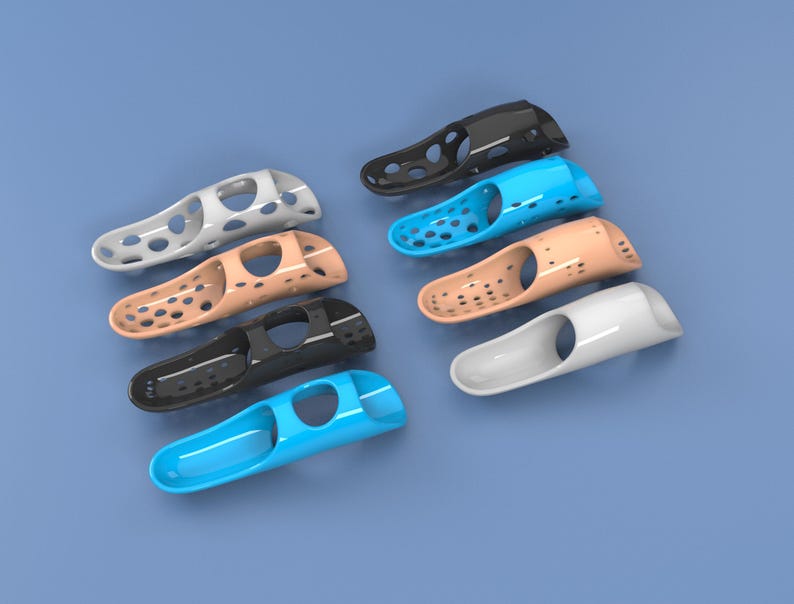 3D Finger Splint STL - Textured Brace Design for DIY Projects ...