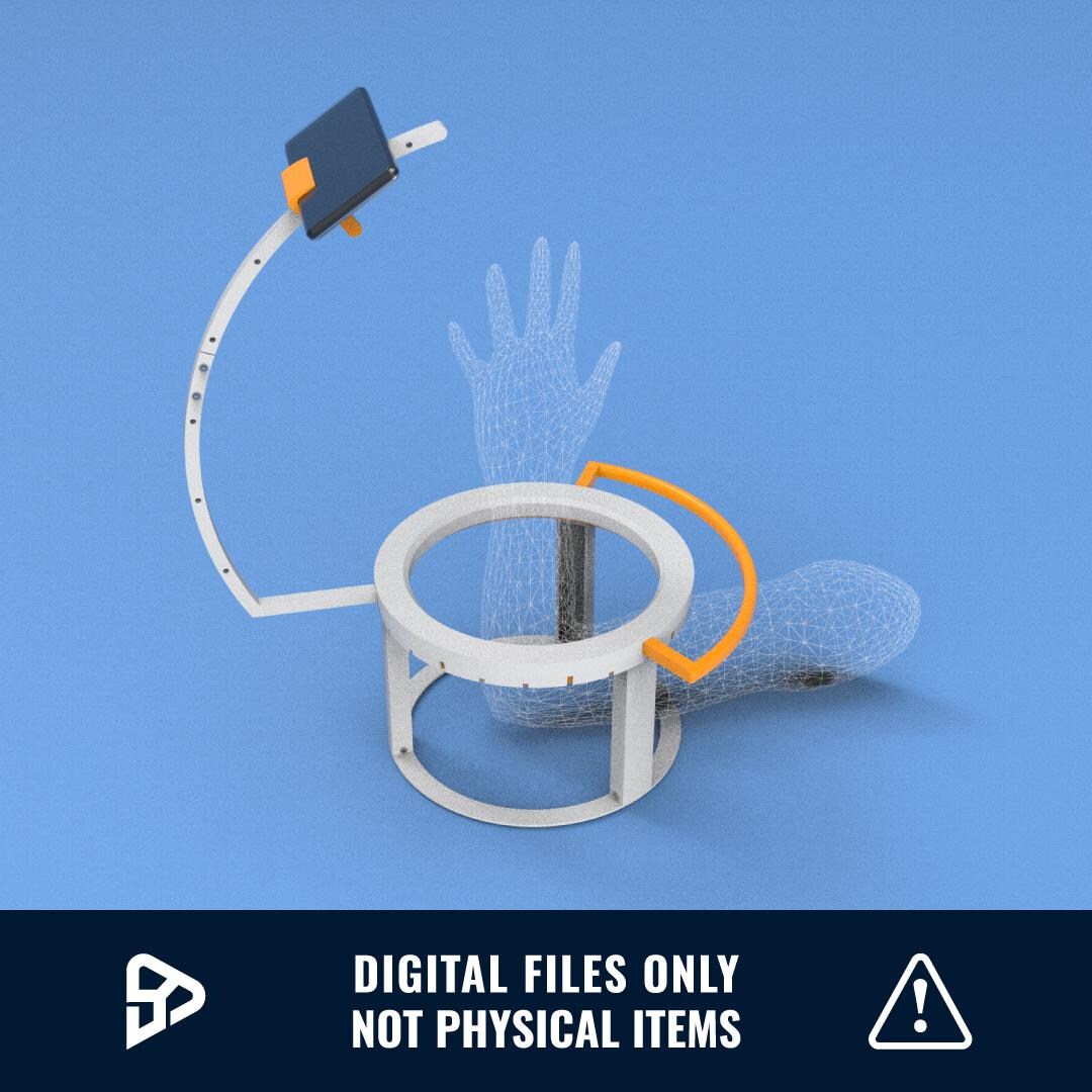 3D Scanning Hand Support STL - Rotating Dome for 360 Hand Scans ...