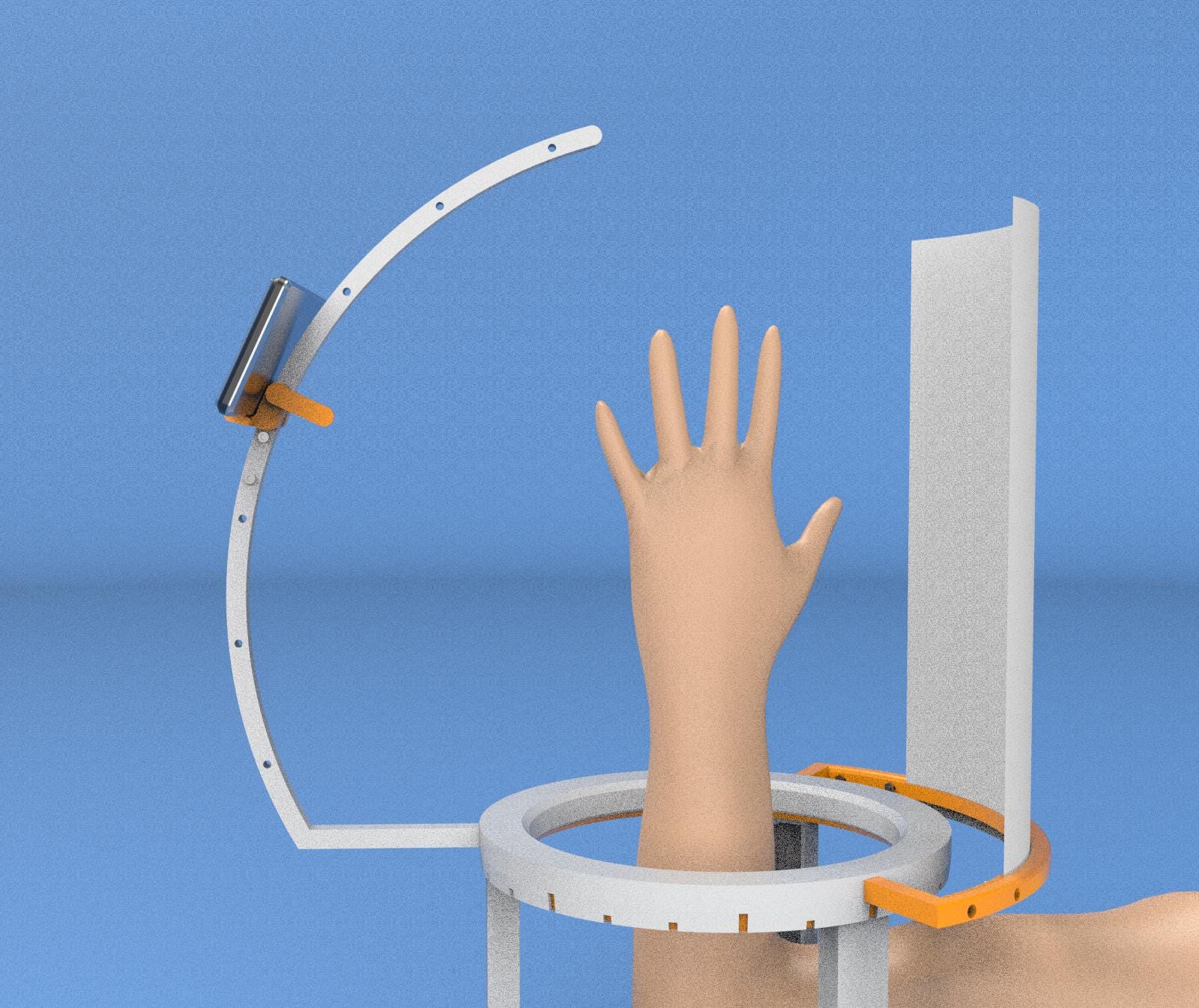 3D Scanning Hand Support STL - Rotating Dome for 360 Hand Scans ...