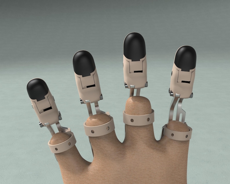 Mechanical Prosthetic Hand STL File for 3D Printing, DIY Finger ...