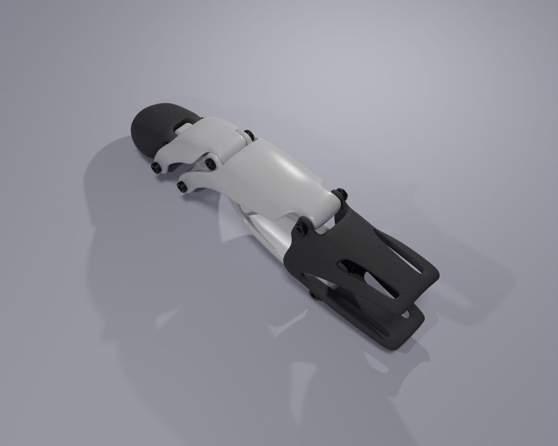 3D Printed Mechanical Finger Prosthesis STL File: Partial Amputation ...