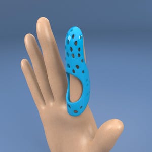 3D Printed Finger Splint STL: Customizable Support Brace (digital File ...