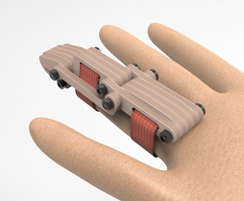 Laser-cut MDF Finger Prosthetic DXF File: DIY Fingertip Replacement ...