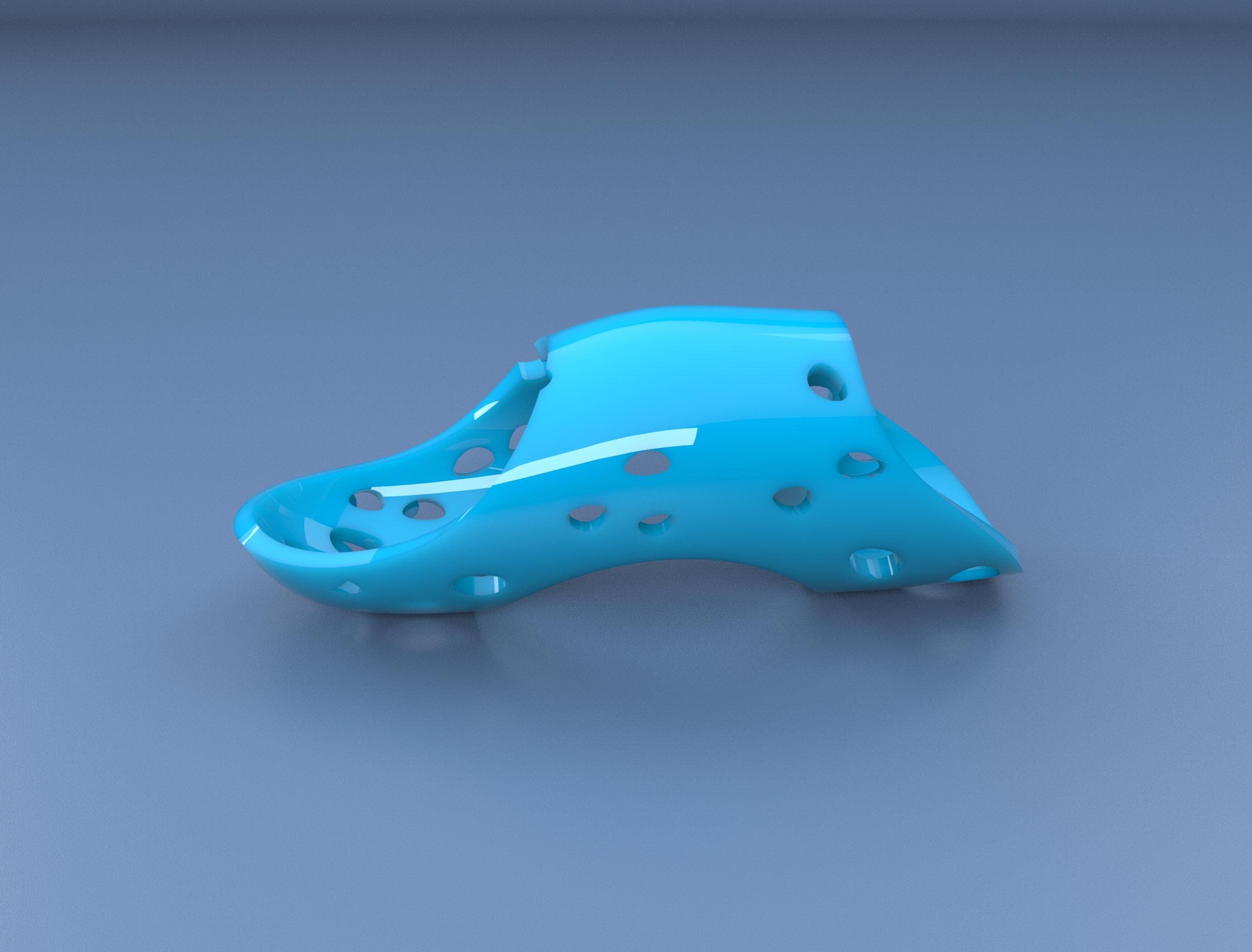 3D Finger Splint STL - Textured Brace Design for DIY Projects ...