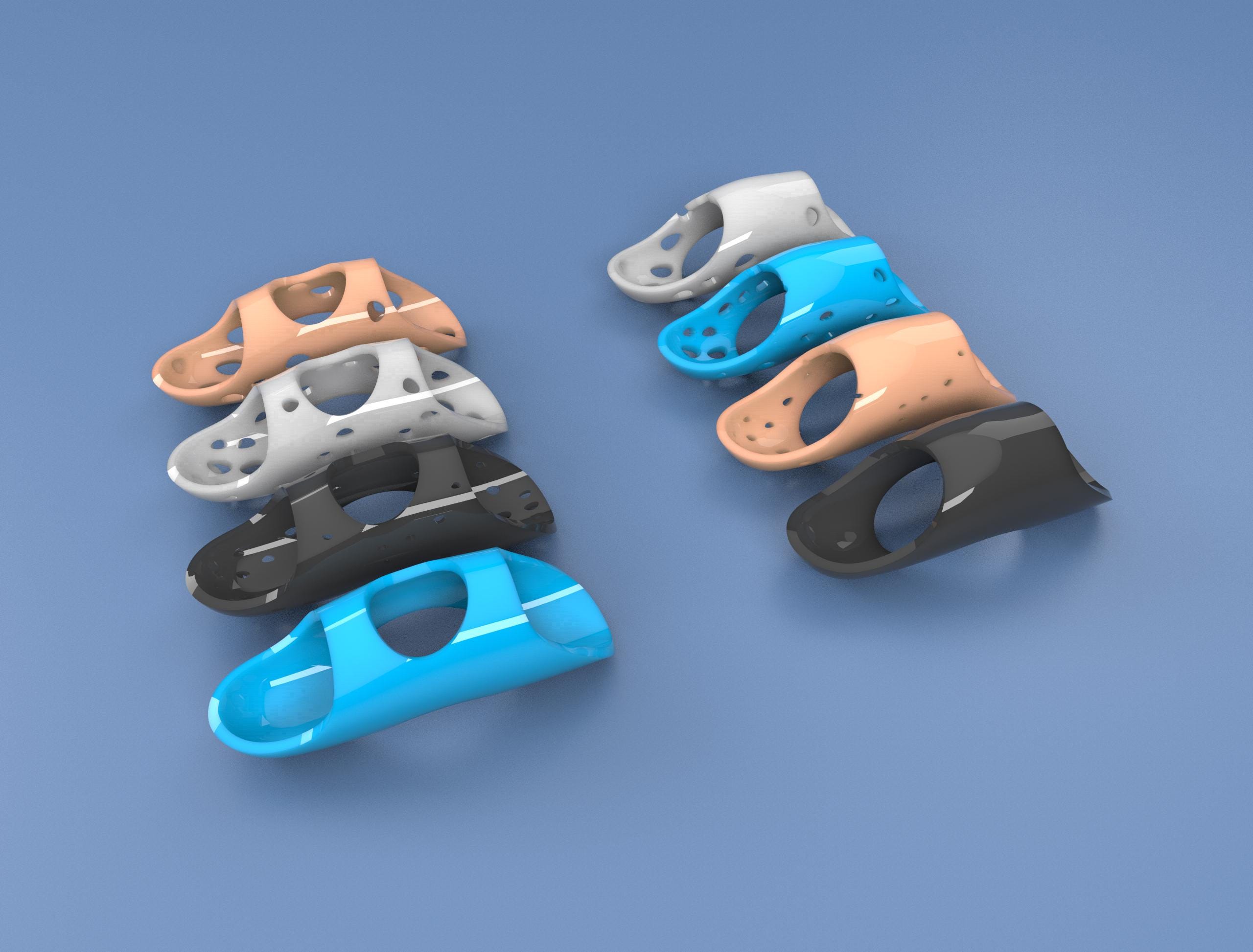 3D Finger Splint STL - Textured Brace Design for DIY Projects ...