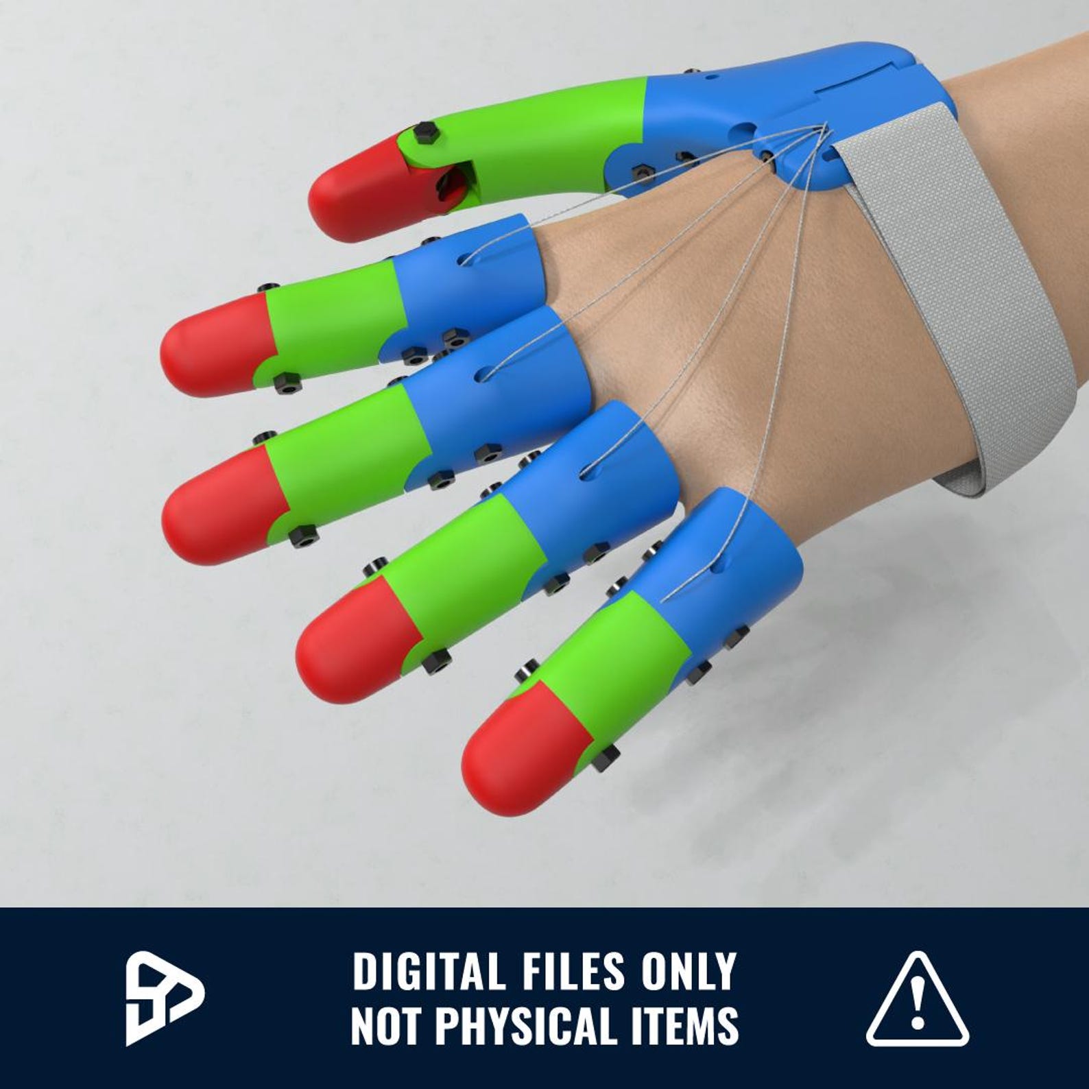 Children’s Adjustable Mechanical Finger Prosthesis STL - 3D Print File ...