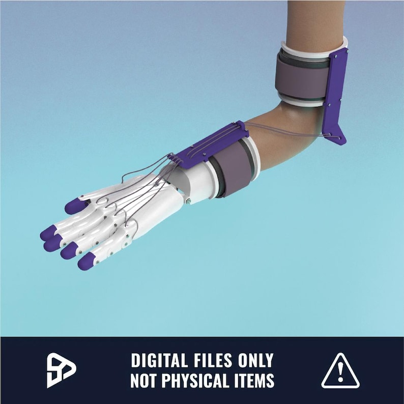 Prosthetic Forearm With Elbow-controlled Hand | STL Files Only ...