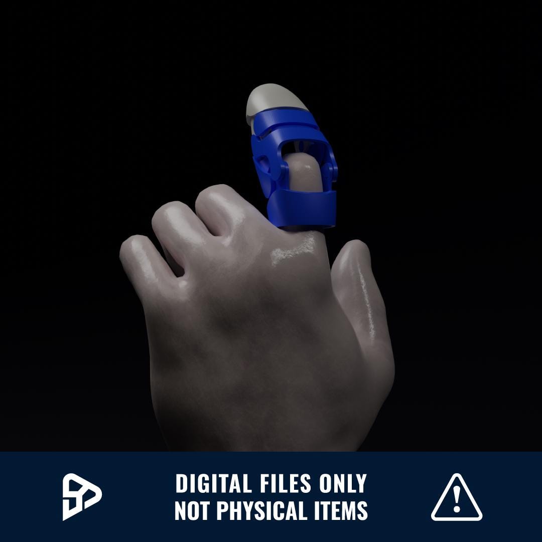 Custom Finger Prosthetic STL - 3D Print File for DIY Projects ...