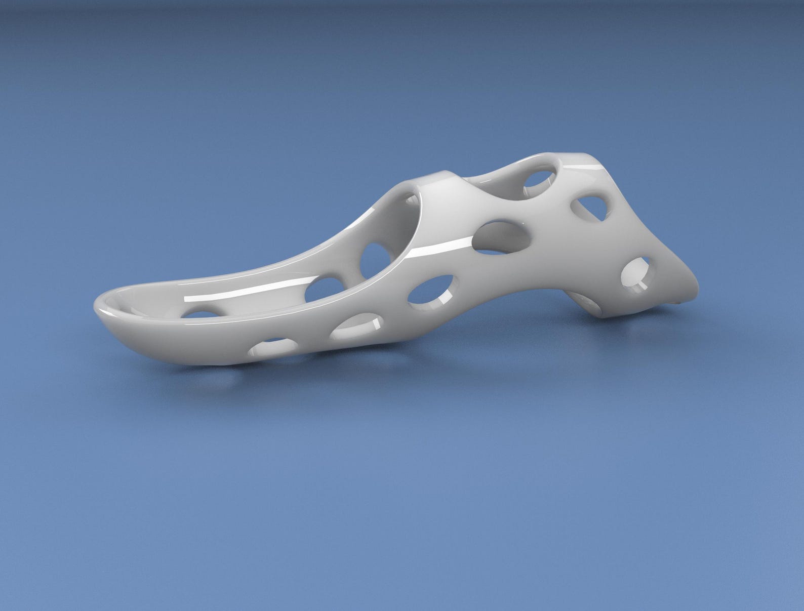 3D Finger Splint STL - Textured Brace Design for DIY Projects ...