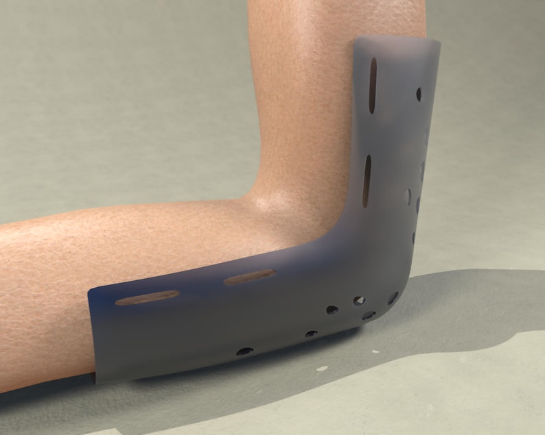 Elbow Textured Splint, 90 Degrees Firm Position, STL FILE, DIY, Print ...