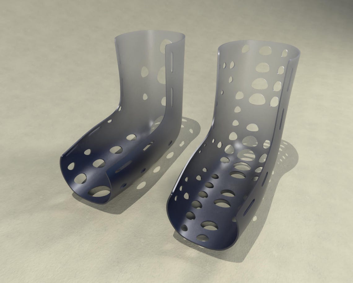 Elbow Textured Splint, 90 Degrees Firm Position, STL FILE, DIY, Print ...