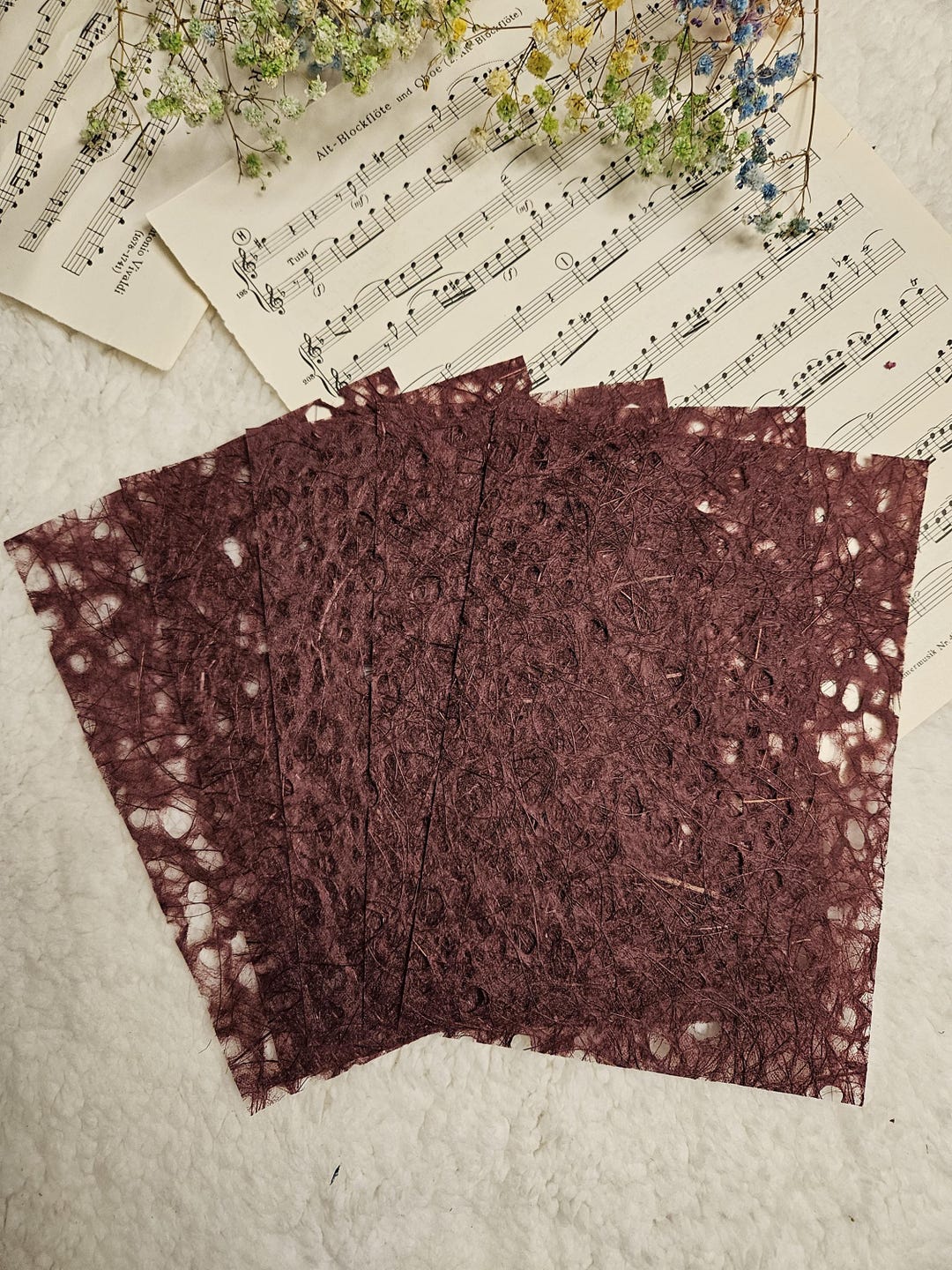 Fiber Mesh Paper 5 Pcs A5 Scrapbooking Card Making Art Journaling Paper ...