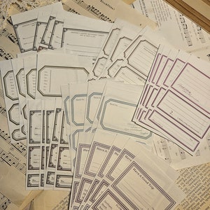 Frame Sheets Ephemera Set of 40 Pcs | • Scrapbooking • Card Making ...
