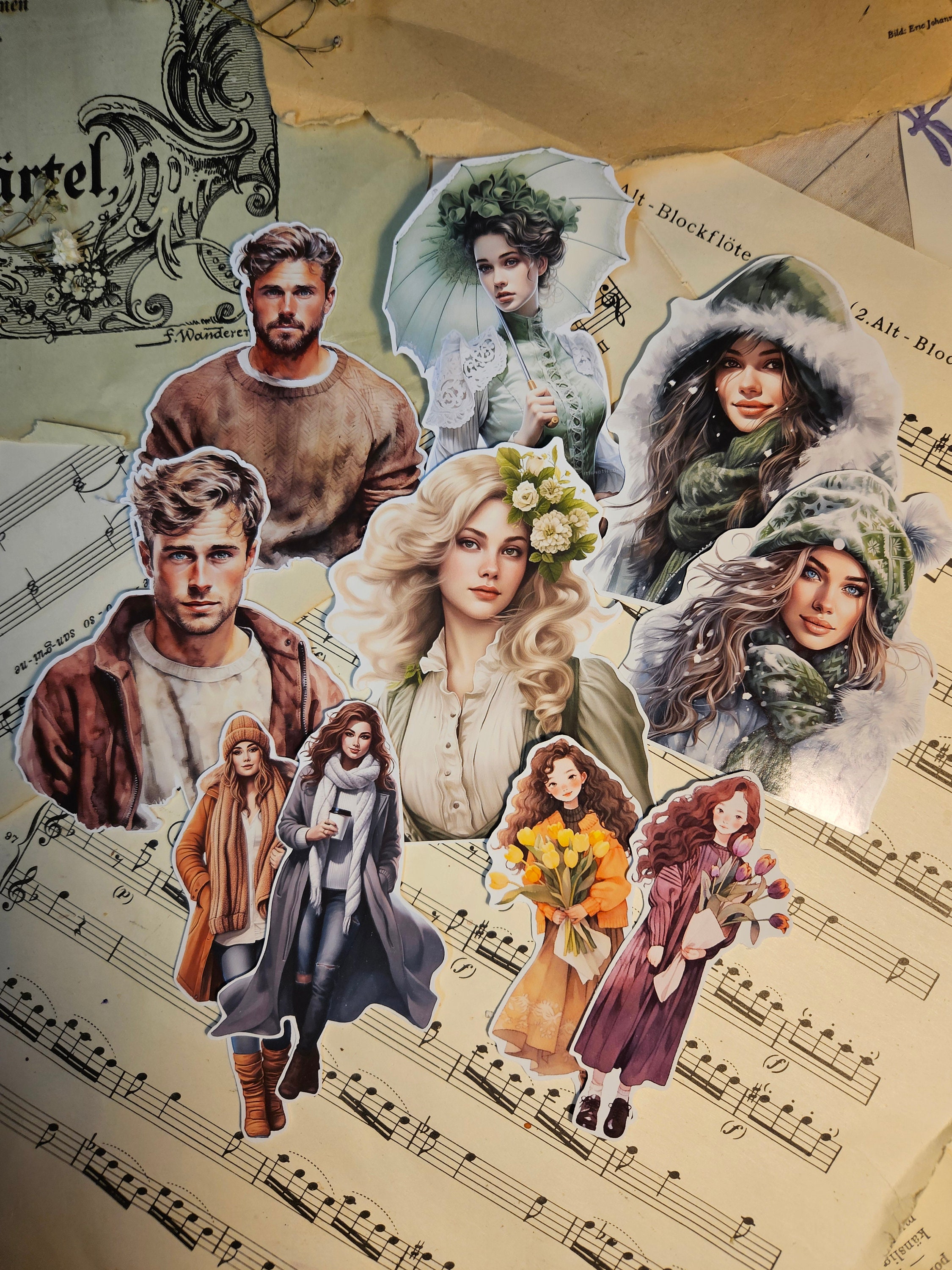 DEFECTED STICKERS V.4 Scrapbooking Card Making Art Journaling Paper ...