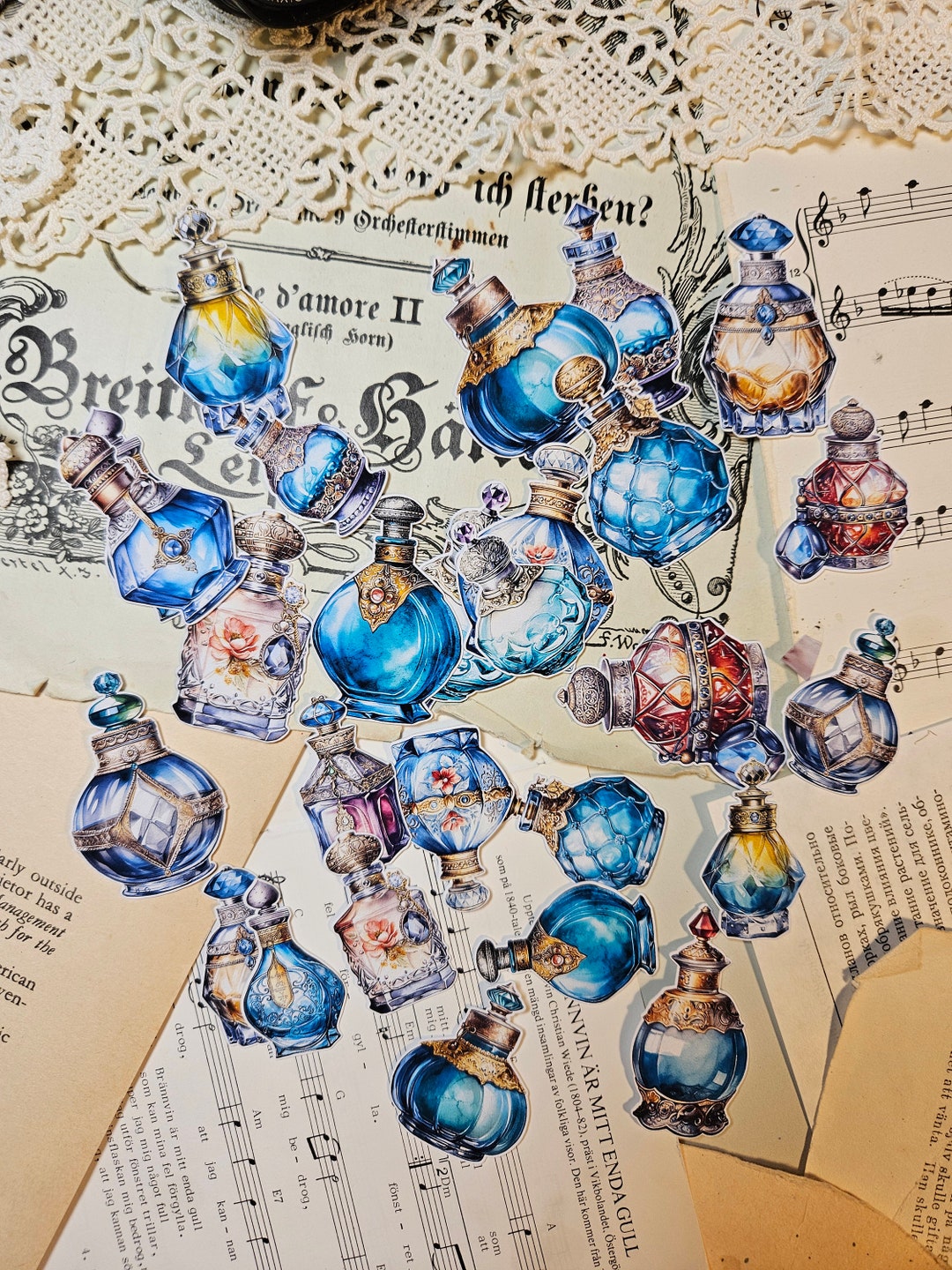 Potion Bottles Cut Outs Set of 30 Pcs | • Scrapbooking • Card Making ...