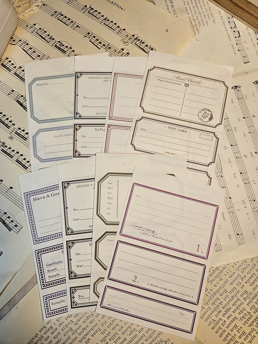 Frame Sheets Ephemera Set of 40 Pcs | • Scrapbooking • Card Making ...