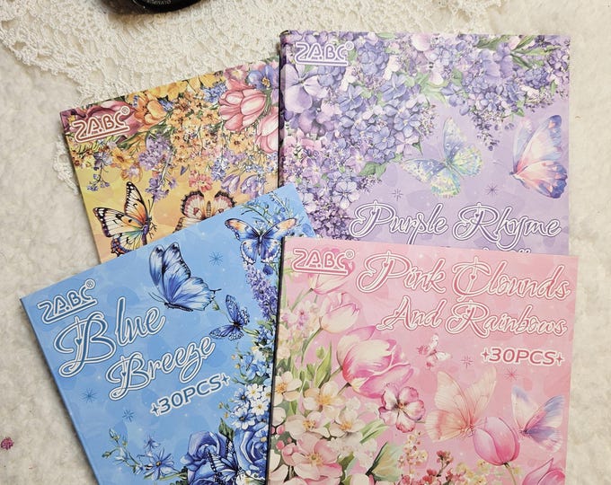 30 Sheets, Pre-cut PET Sticker Book Lovely Summer | Scrapbooking Card ...