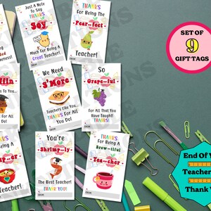 Teacher Appreciation Gift Tag Thank You Gifts Teacher Appreciation Week ...