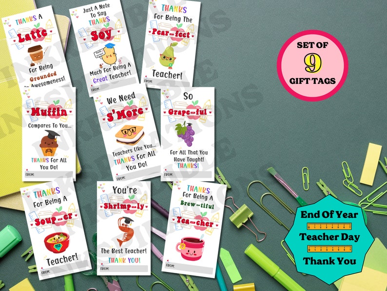 Teacher Appreciation Gift Tag Thank You Gifts Teacher Appreciation Week ...