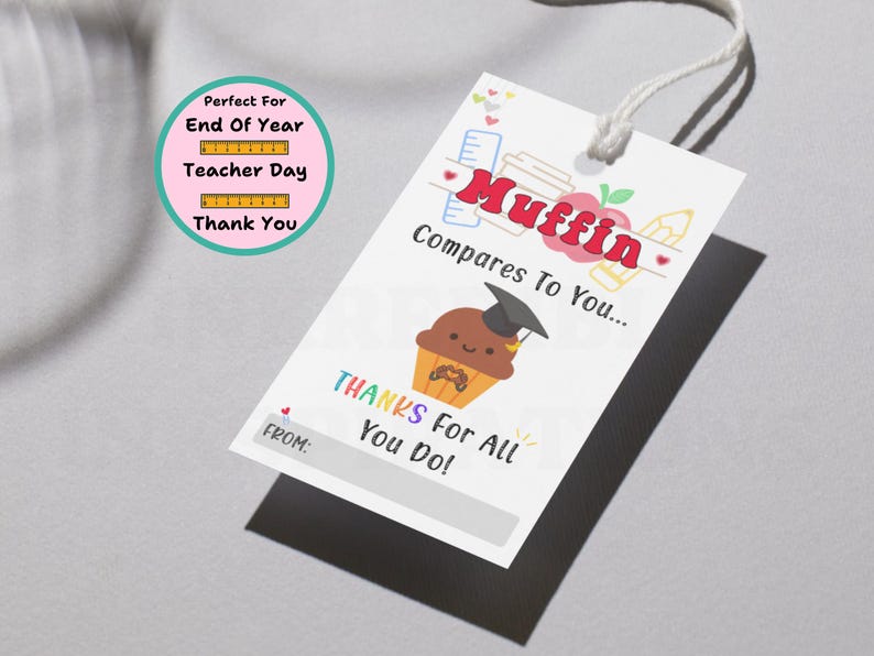 Teacher Appreciation Gift Tag Thank You Gifts Teacher Appreciation Week ...