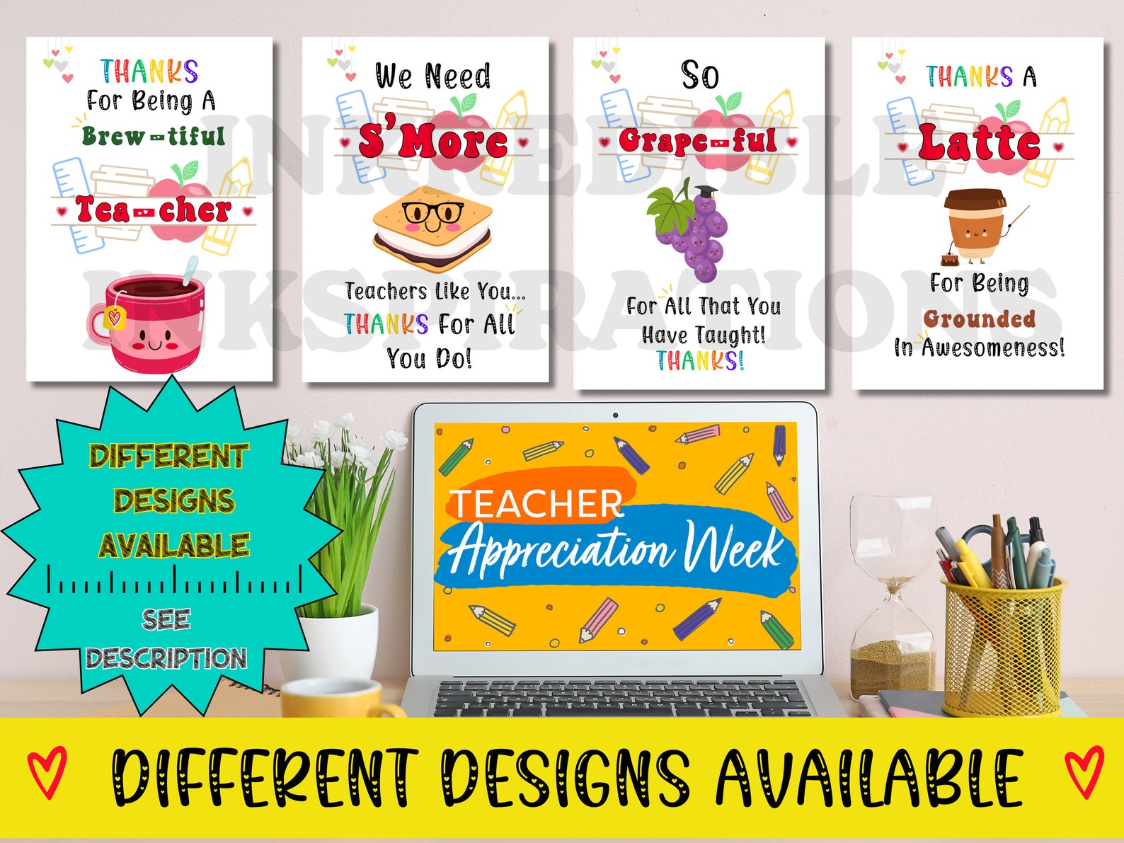 End of Year Card for Teacher Day Card End of Year Teacher Gift Thank ...