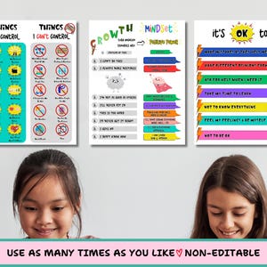 Motivational Poster Kids Affirmations Printable Mental Health Posters ...
