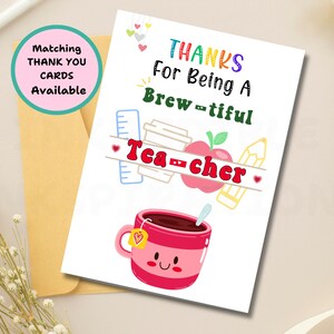 Teacher Appreciation Gift Tag Thank You Gifts Teacher Appreciation Week ...