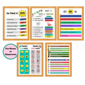 Motivational Poster Kids Affirmations Printable Mental Health Posters ...