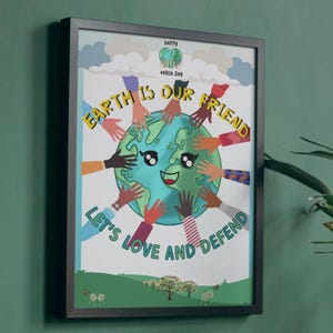 Earth Day Printable Poster Bundle for Classroom Green Decor Wildlife ...