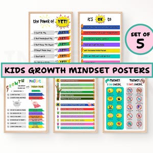 Motivational Poster Kids Affirmations Printable Mental Health Posters ...