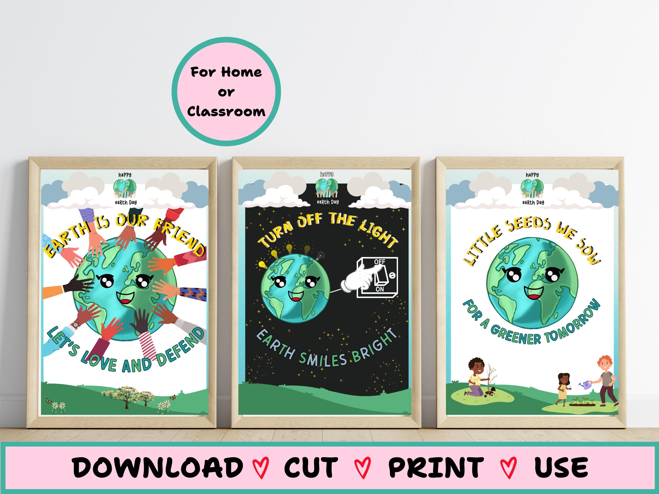 Earth Day Printable Poster Bundle of 7 Children's Educational Posters ...