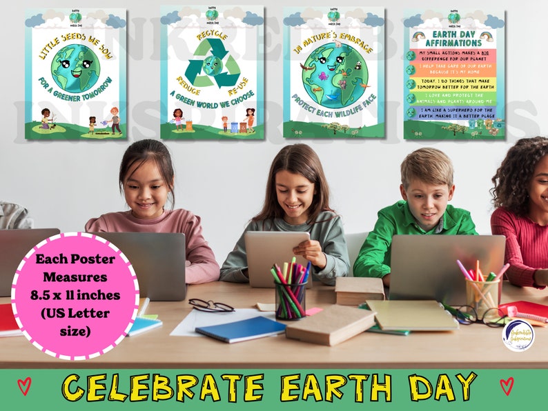 Earth Day Printable Poster Bundle of 7 Children's Educational Posters ...
