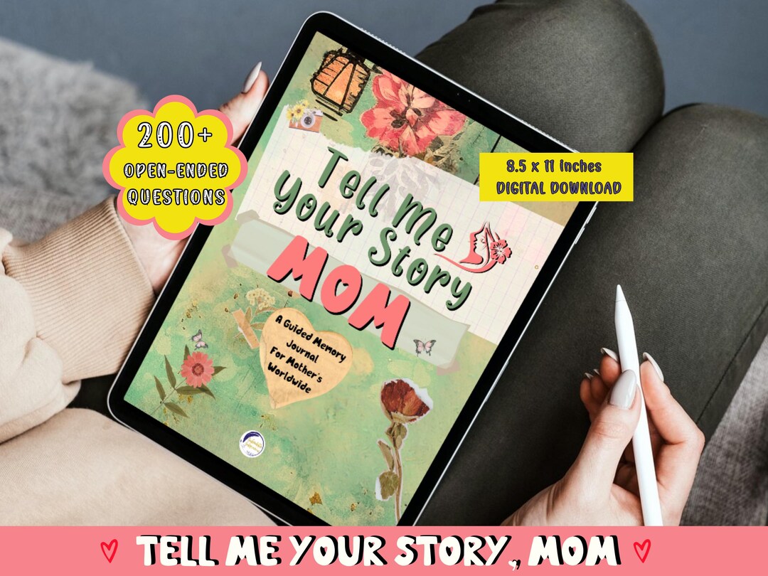 Memory Journal Digital Download for Mom Printable Keepsake Journal Life ...