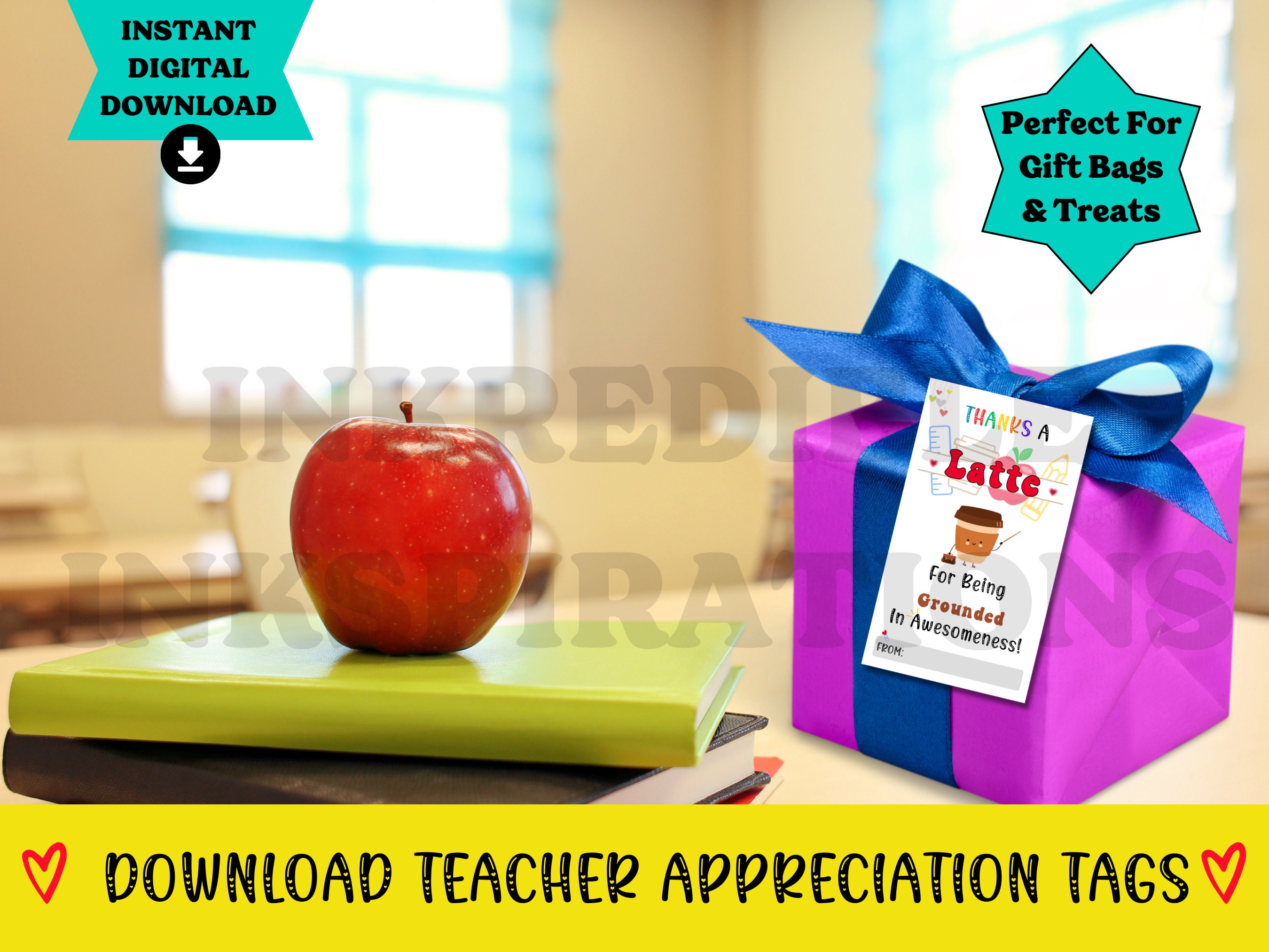Teacher Appreciation Gift Tag Thank You Gifts Teacher Appreciation Week ...