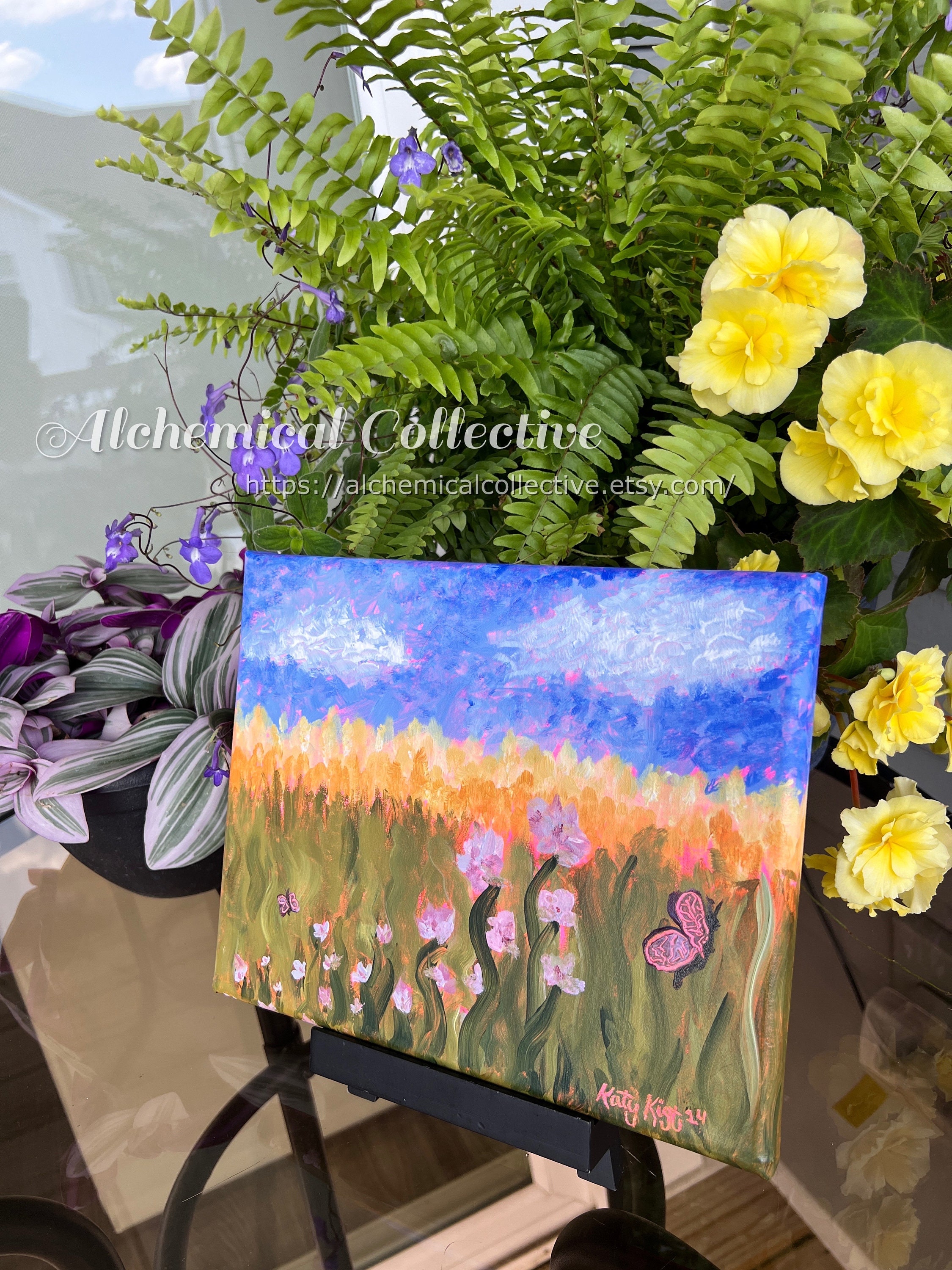 8x10 Acrylic on Canvas flutter - Etsy