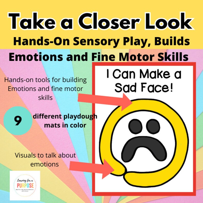 Emotions Playdough Mats for Kids to Build Social-emotional Skills - Etsy