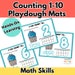 Counting Cupcake Playdough Mats Numbers 1-10 for Multi-sensory Learning ...